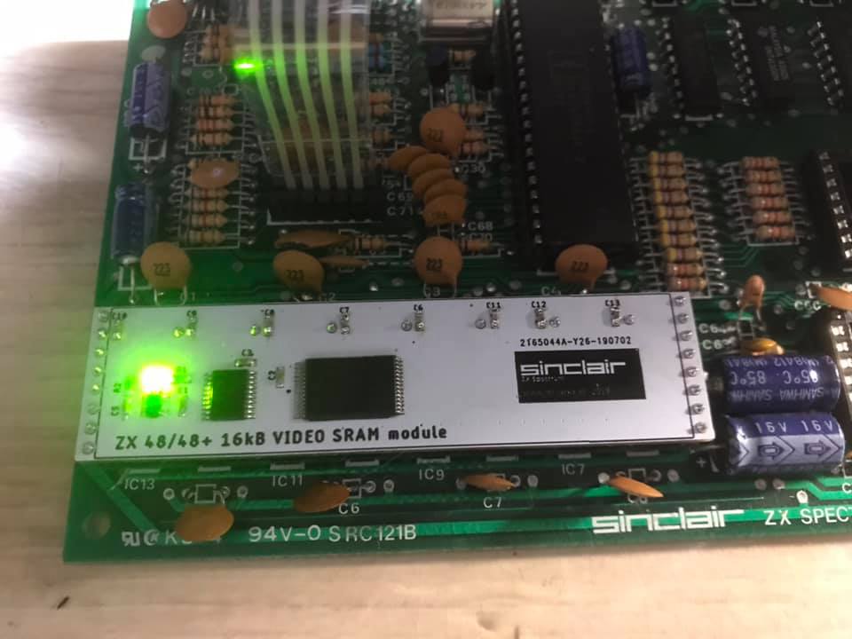Video 16kB SRAM module suitable for Sinclair ZX Spectrum 48k | Sintech ...