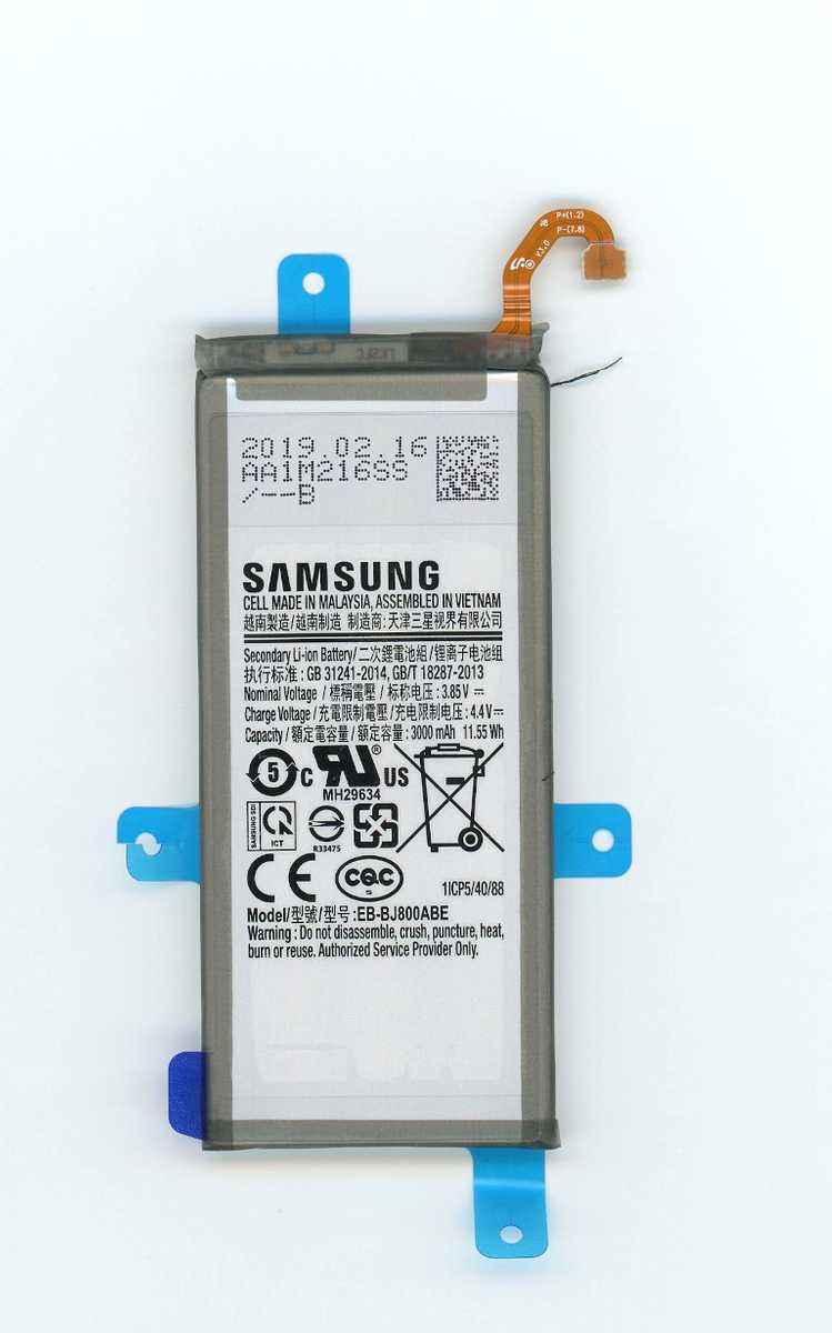Battery for Samsung Galaxy J6 (2018) J600F ORIGINAL BATTERY EB-BJ800ABE ...