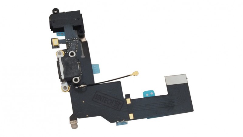 Docking Port with headphone Jack for iPhone SE in black colour ...